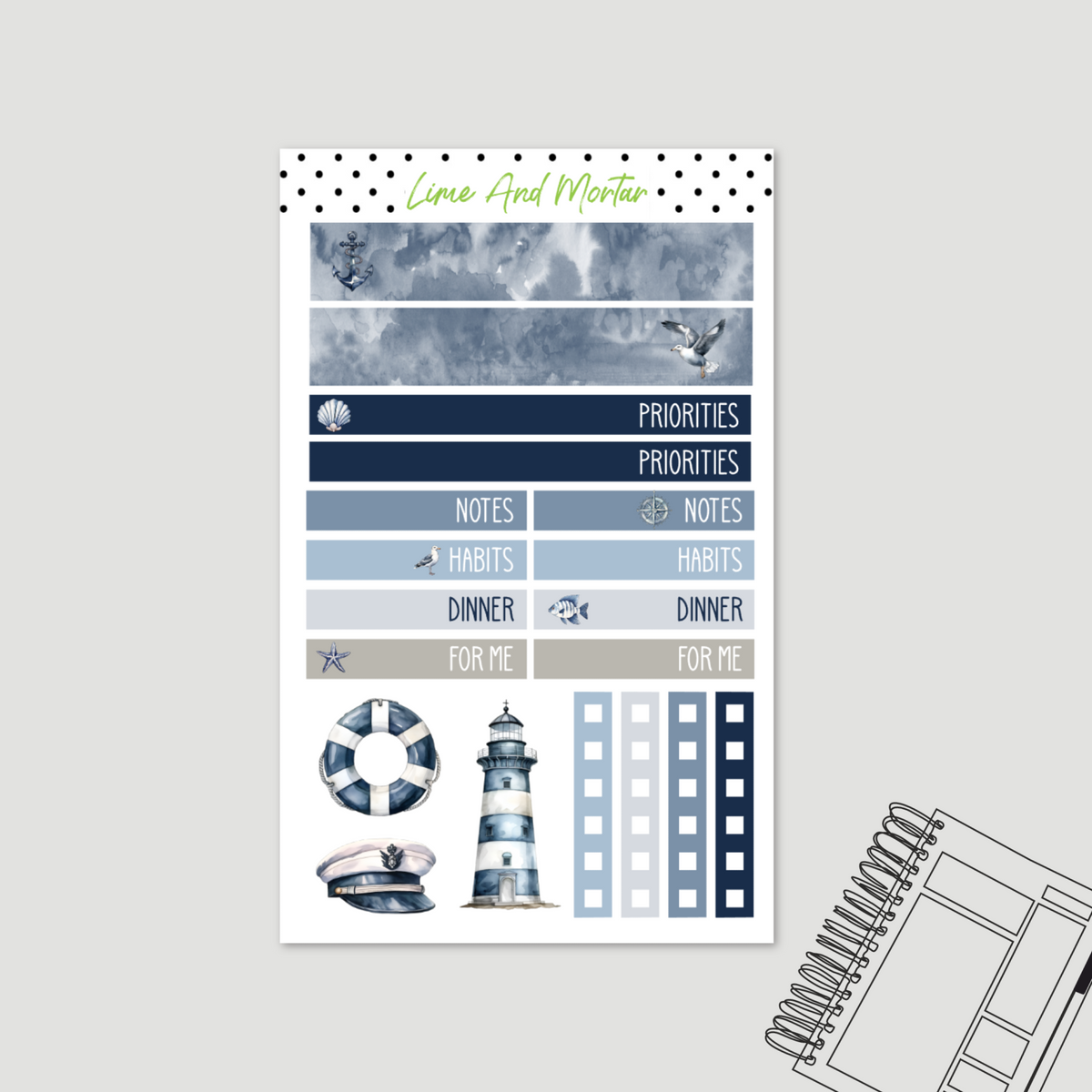 Nautical | Mini Weeks + Daily Kits – Lime And Mortar