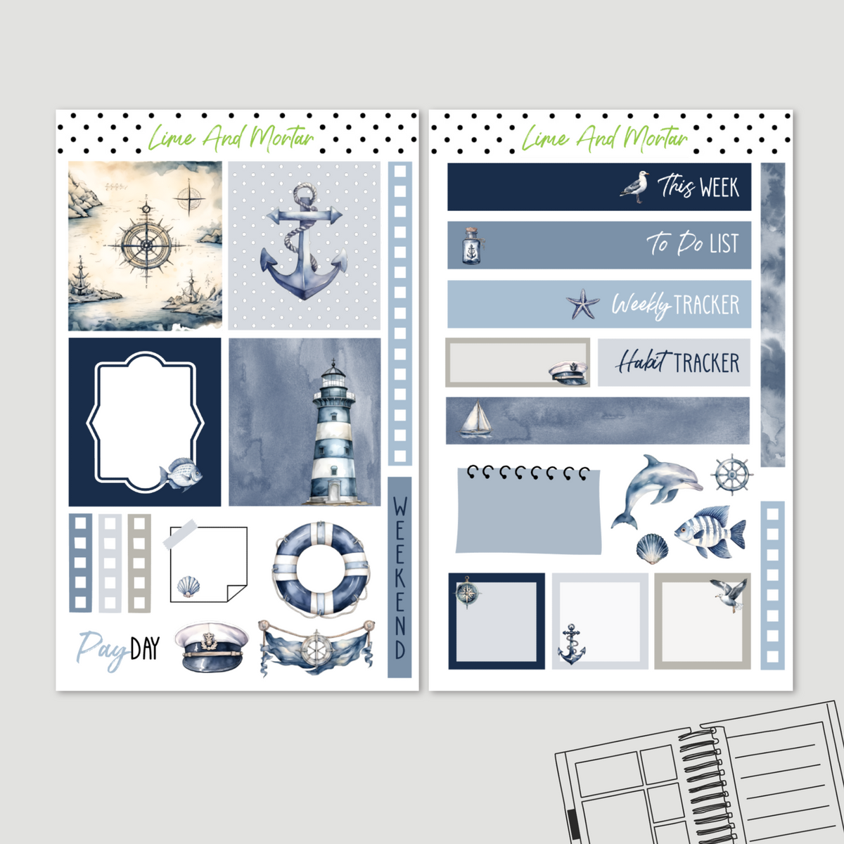 Nautical | Lime Weekly Kit – Lime And Mortar