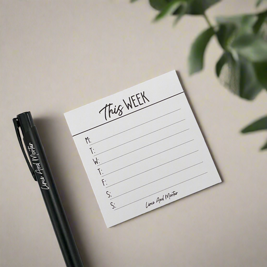 This Week Sticky Notes – Lime And Mortar