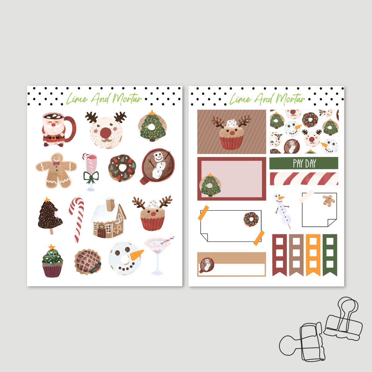 Festive Sweets Decorative Stickers – Lime And Mortar